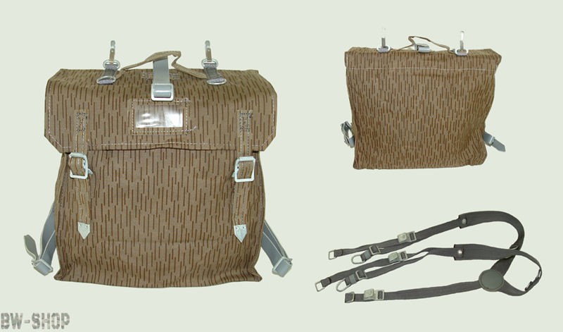 ORIGINAL NVA STURMGEPÄCK + TRAGEGESTELL DDR TASCHE RUCKSACK STRICHTARN ...